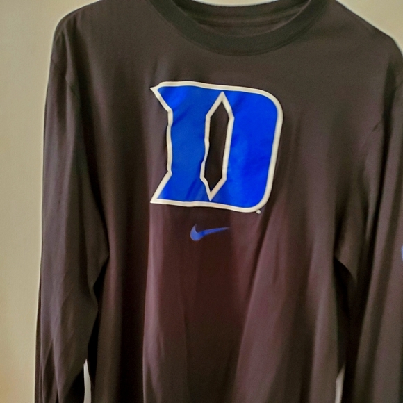 Nike | Shirts | Duke Nike Long Sleeve Tshirt Black And Blue Extremely ...